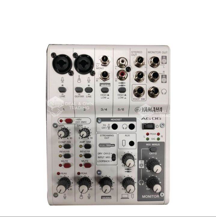 Original Yamaha AG06 MK2 6-channel mixer with USB audio interface ...