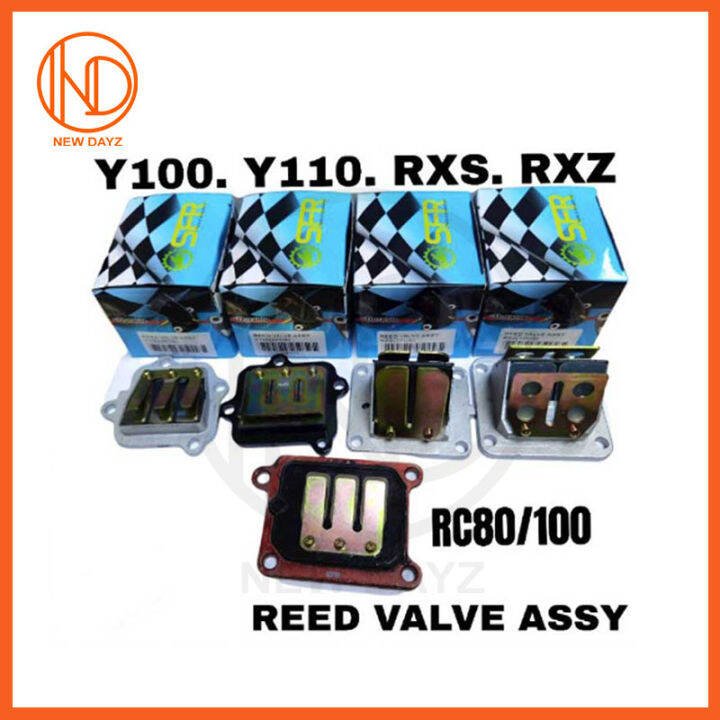 Y100 Y110 SS2 SRX Y125Z RXZ RXS RC80 RXK RC100 REED VALVE ASSY FULL SET ...