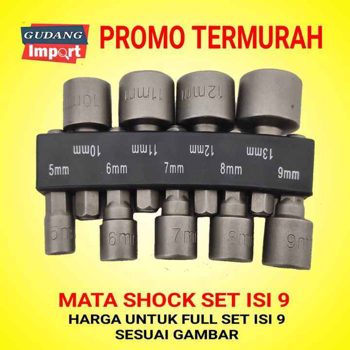 MATA SHOCK SHOK MESIN BOR BAUT RUMPING ROOFING M5 M6 M7 M8 M9 M10 M11 ...