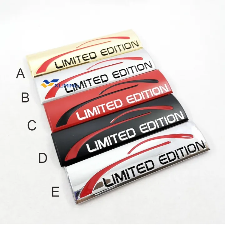 1 x Metal LIMITED EDITION Logo Car Auto Side Rear Decorative Emblem ...