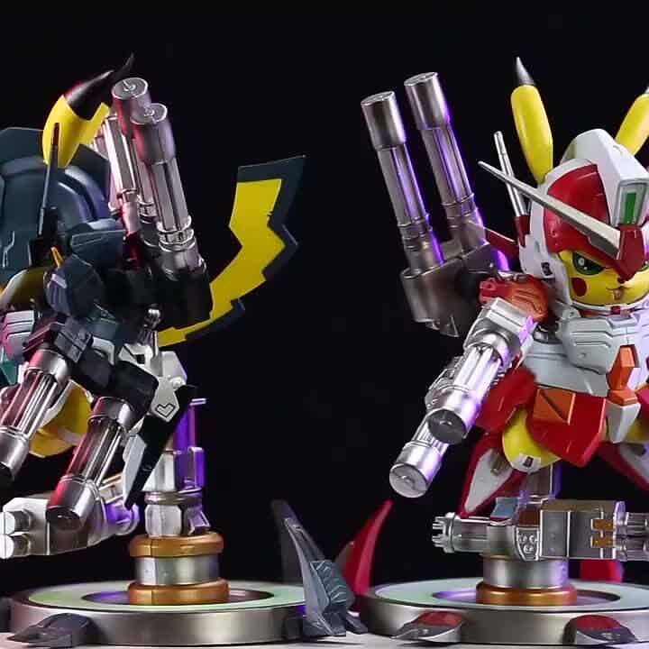 25เซนติเมตรกล่องเดิมโปเกมอนอะนิเมะรูป Kawaii Pikachu Mech นักรบของเล่น ...