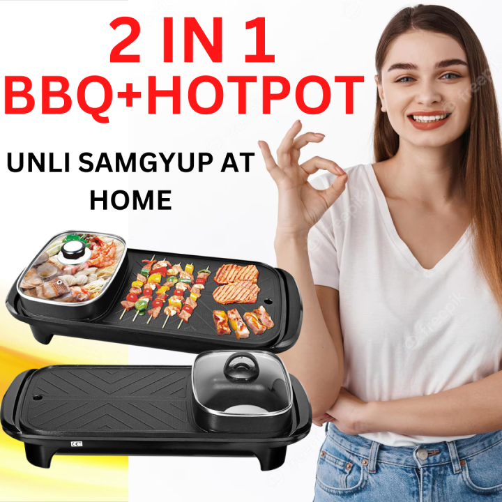 (BEST GRILLER PORTABLE) BUY NOW!!! 2in1 Korean Samgyupsal Grilled BBQ ...