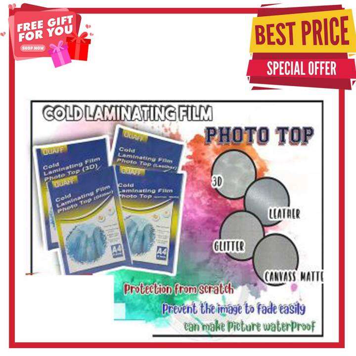 Cold Laminating Film A4 Glittered (20 Sheets) 80 Microns | Lazada PH