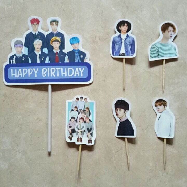 topper toper hiasan cake kue nasi tumpeng ulang tahun happy birthday ...