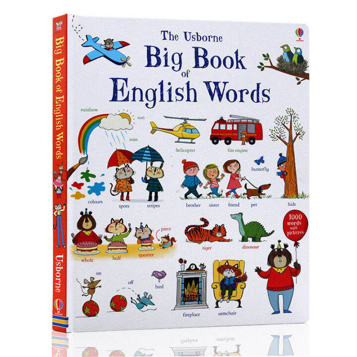 Original English picture book the Usborne Big Book of English words ...