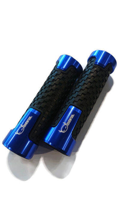 ปลอกแฮนด์ DEVIL สีน้ำเงิน งานCNC อย่างดี | Lazada.co.th