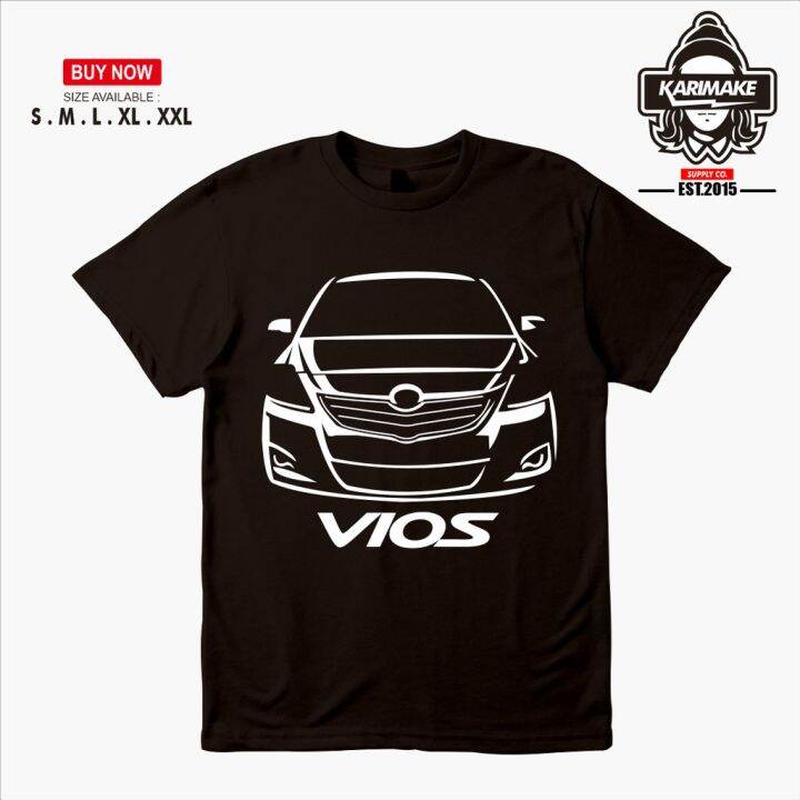 Kaos Baju Mobil Toyota Vios 2nd Gen Kaos otomotif - Aro Clothing ...