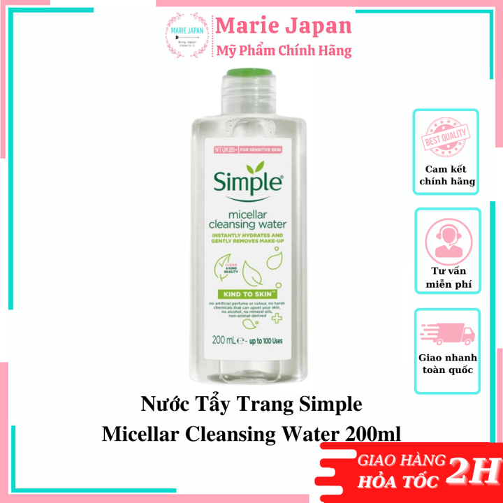 Nước Tẩy Trang Simple Micellar Cleansing Water 200ml | Lazada.vn