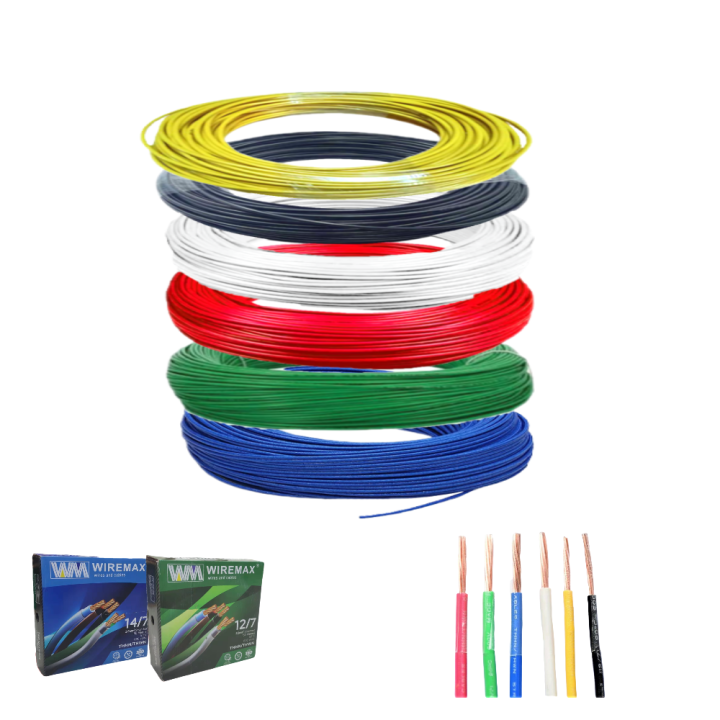 WIREMAX THHN/THWN Stranded Wire per 10, 20 & 30 meter #14/7 (2.0mm²) & #12/7 (3.5mm²) | Lazada PH