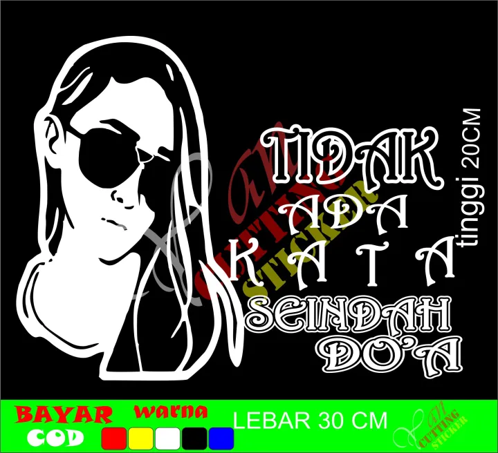 sticker keren sticker tulisan tidak ada kata seindah doa sticker ...