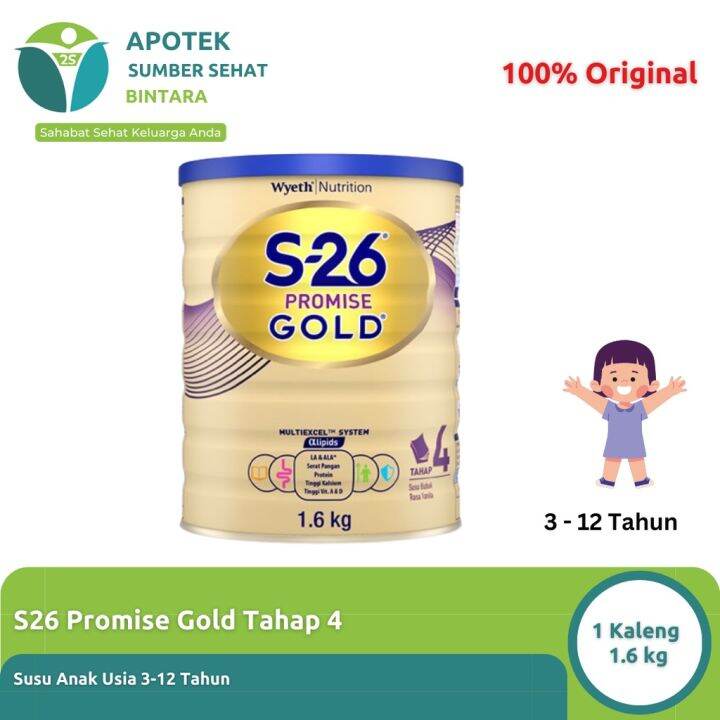 S26 Promise Gold Tahap 4 Anak Usia 3-12 Tahun 1.6 kg | Lazada Indonesia