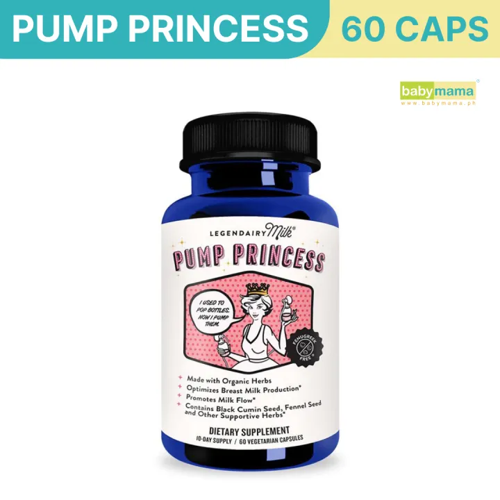 Babymama - Legendairy Milk - Pump Princess 1200 mg 60caps | Lazada PH