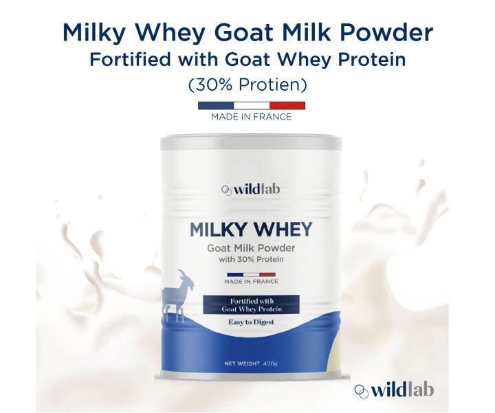 Wildlab Milky Whey Goat Milk Powder Fortified with Goat Whey Protein ...