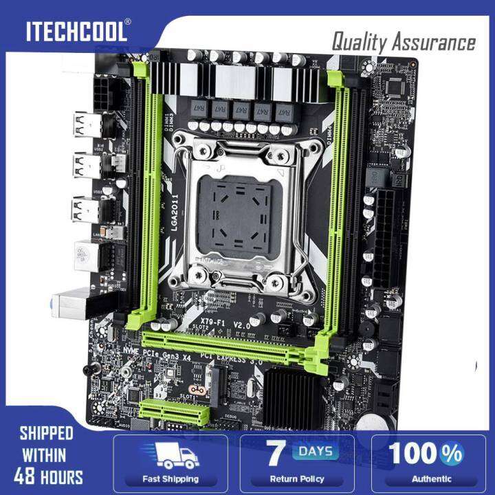 X79-F1 E5 V2 CPU Motherboard Set with M.2 Interface USB2.0 4 Slot DDR3 ...