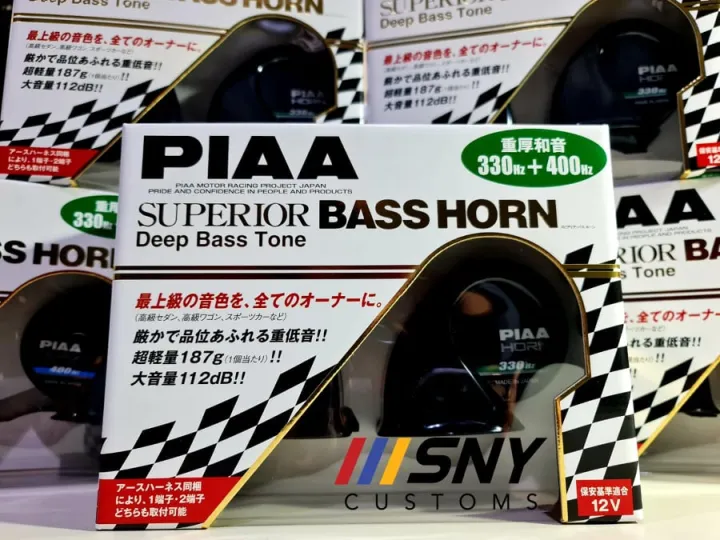 PIAA Superior Bass Horn Deep Bass LOUD Tone ORIGINAL Made in JAPAN 330hz 400hz 112db | Lazada PH