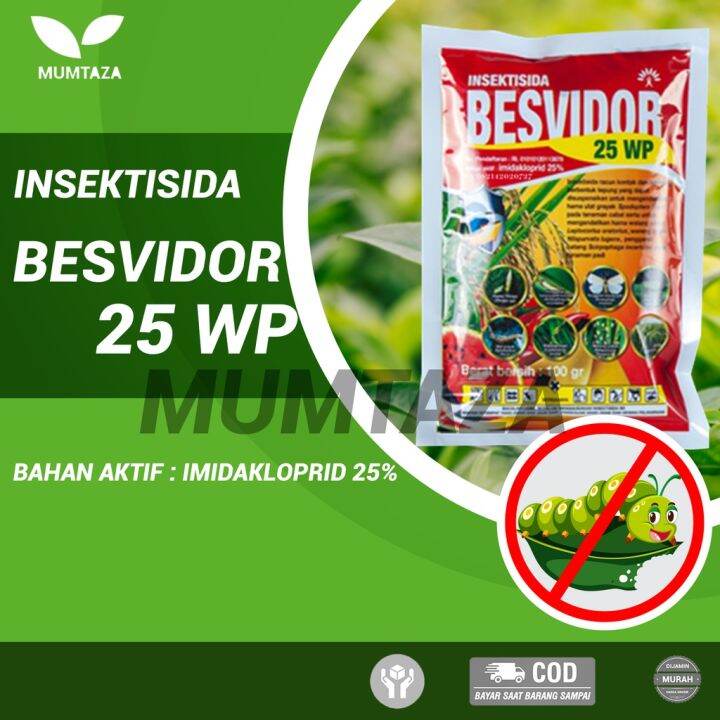 Insektisida BESVIDOR 25 WP 100 gram pengendali hama (ulat, wereng ...