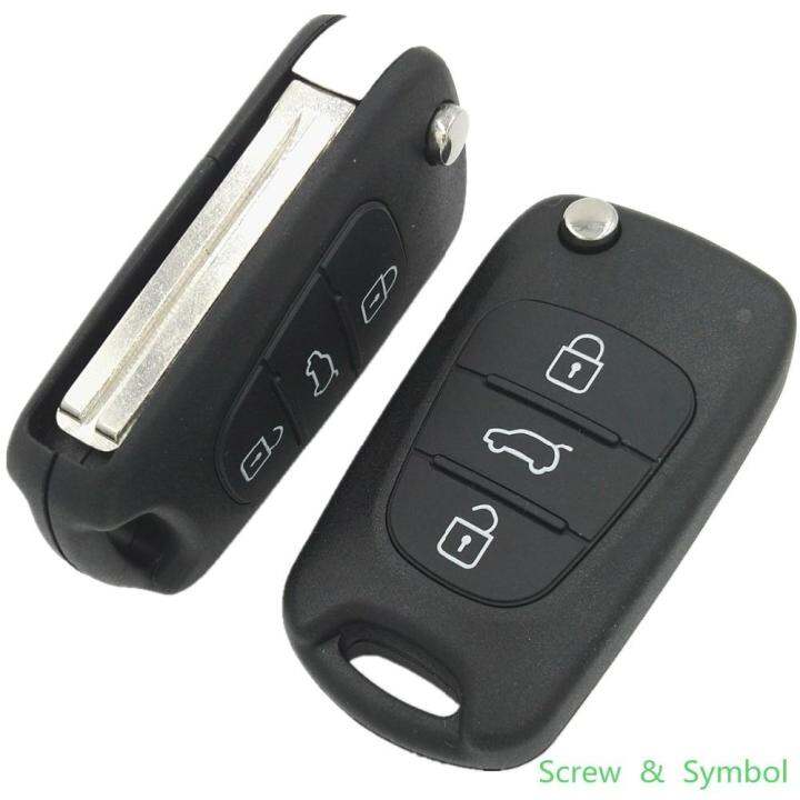With Symbol Uncut Blade 3 Buttons Remote Case Fob For Kia K5 Sportage R ...
