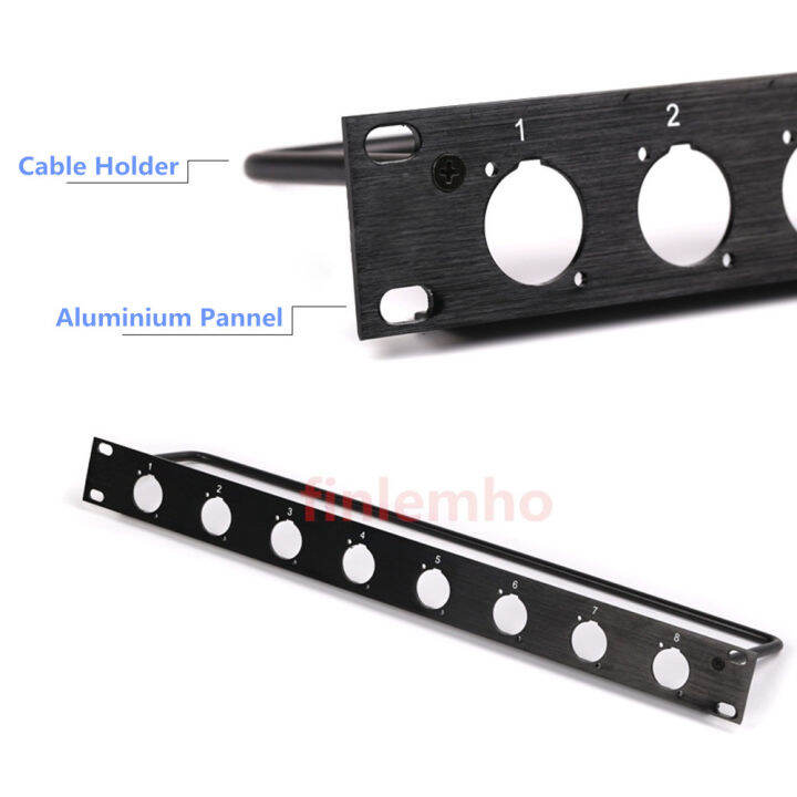 Rack Patch Panel 8 12 16 Way Channel 1U Flight Case Mount For XLR ...