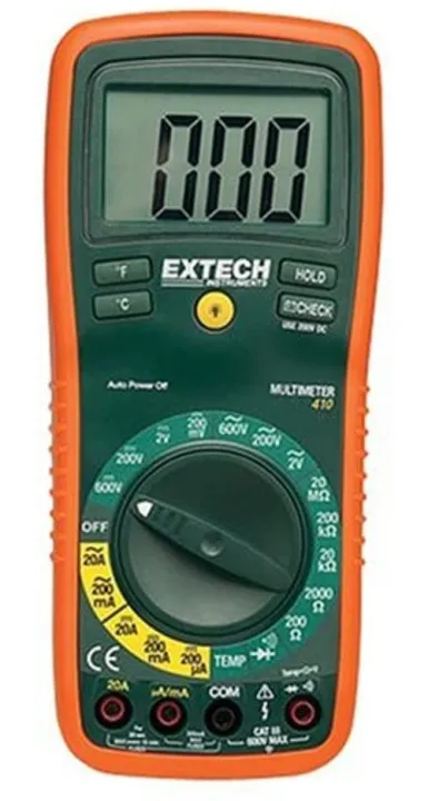 Extech EX410A Professional True RMS Multimeter with 8 Functions Standard | Lazada PH