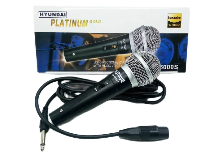 DM-6000S Hyundai Platinum Gold Dynamic Microphone (Black | Lazada PH