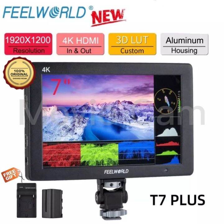 Feelworld T7 Plus 7” 4K IPS Camera Monitor 3D Lut | Lazada Indonesia