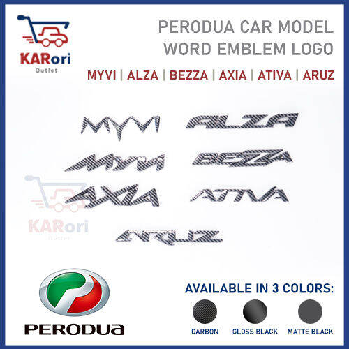 PERODUA WORDING LOGO / MYVI LOGO /AXIA LOGO/ ARUZ LOGO/ ALZA LOGO ...