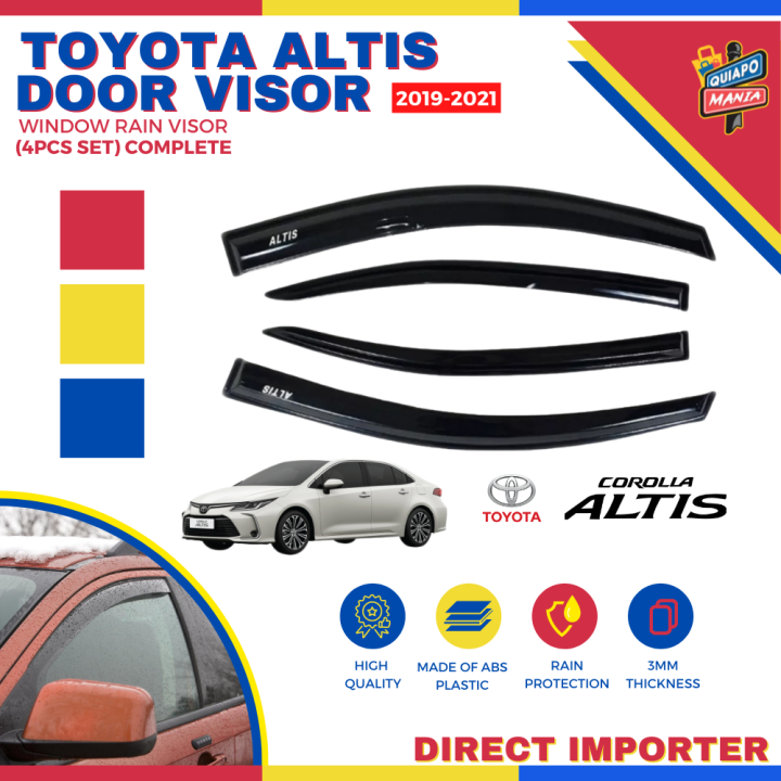 Toyota Corolla Altis Door Visor 2019 to 2021 / Injection Type / Window ...