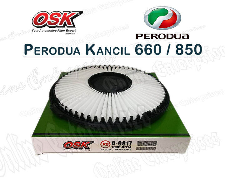 OSK Air Filter A-9817 Perodua Kancil 660 850 Carburator 17801-87214 ...