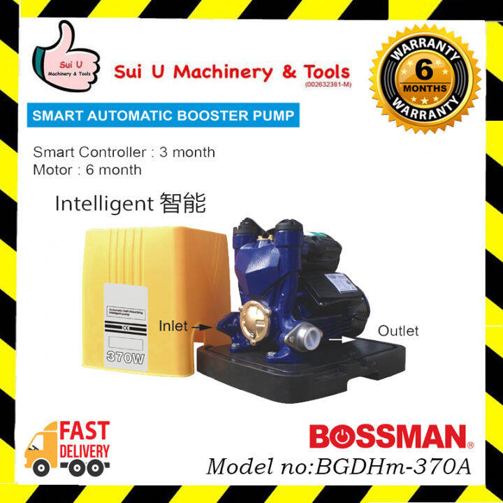 BOSSMAN BGDHm-370A / BGDH370A 0.5HP Smart Automatic Booster Pump 370W ...