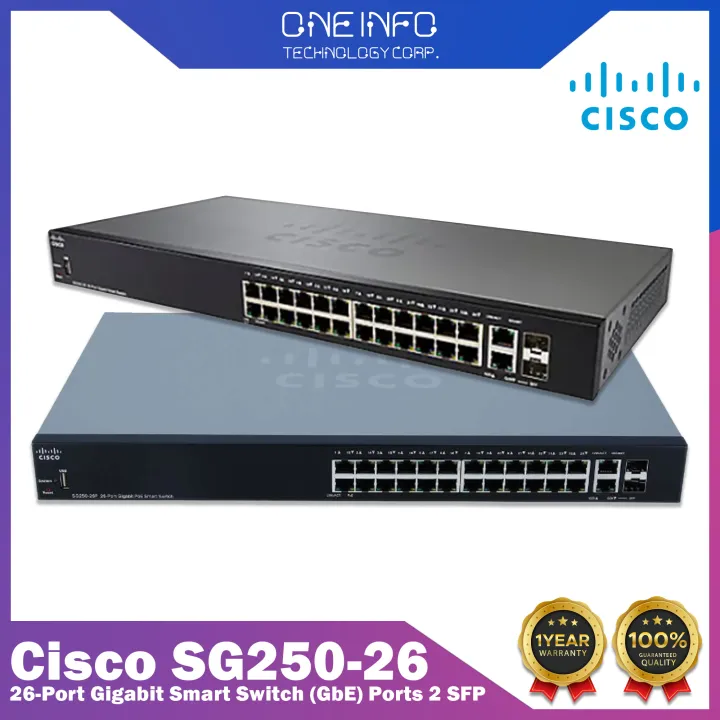 Cisco SG250-26 26-Port Gigabit Smart Switch|26 Gigabit Ethernet (GbE ...