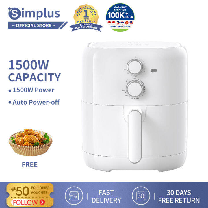 Simplus Air Fryer 5.5L Large Capacity Multifunction Fryer 1300W Non ...