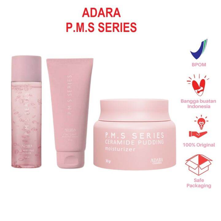 [BPOM] Adara P.M.S Series Clarifying Toner Mist | Enzyme Wash Facial Cleanser | Ceramide Pudding ...