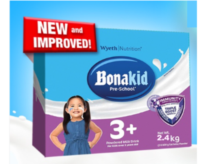 Wyeth® BONAKID PRE-SCHOOL® 3+ Stage 4 Powdered Milk Drink for Children ...