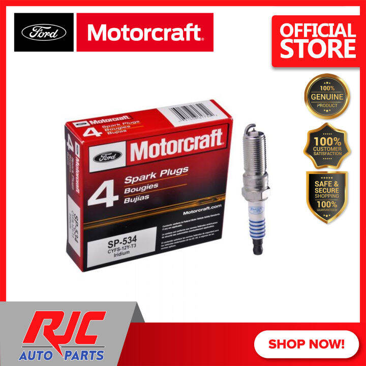 Motorcraft Spark Plug Sp-534 CYFS-12Y-T3 Ford Explorer/Fiesta/Escape 1Set 4 Pcs | Lazada PH