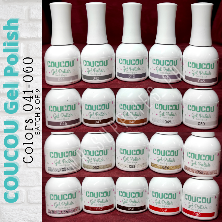 Coucou Gel Polish 15ml Colors 41-60 Soak-Off LED Gel Premium Quality | Lazada PH