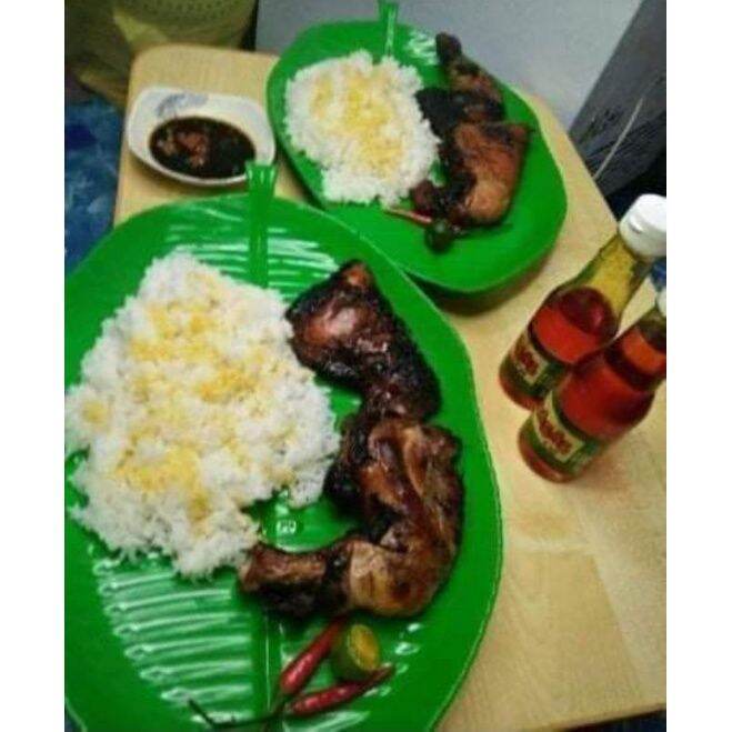 INASAL LEAF PLATE LARGE BANANA LEAF PLATE INASAL DAHON PLATE MALAKI ...