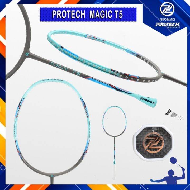 NEW RAKET BADMINTON PROTECH MAGIC T5/T-5 PROTECH PERFORMANCE | Lazada ...