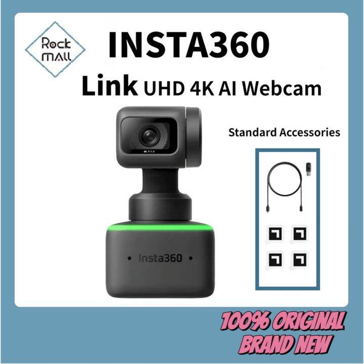Insta360 Link UHD 4K AI Webcam / AI Smart 4K IP Camera / ptz camera / Autofocus and Exposure ...