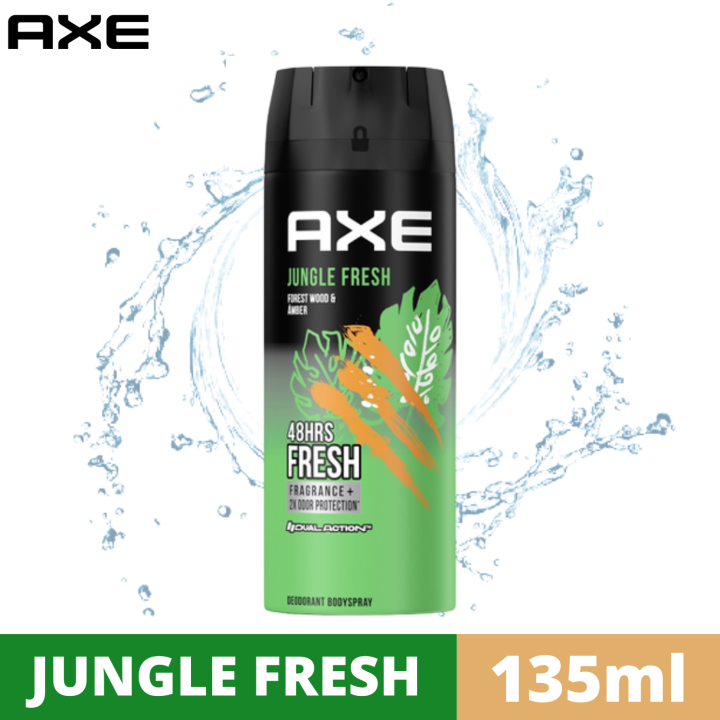 AXE 135ml Deodorant Body Spray JUNGLE FRESH 48H Fresh | Lazada PH
