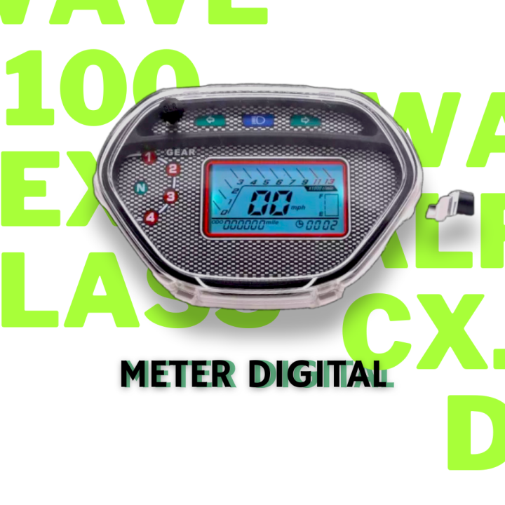 METER DIGITAL WAVE 100 WAVE ALPHA CX DX EX5 Class1 ORIGINAL MALAYSIA ...