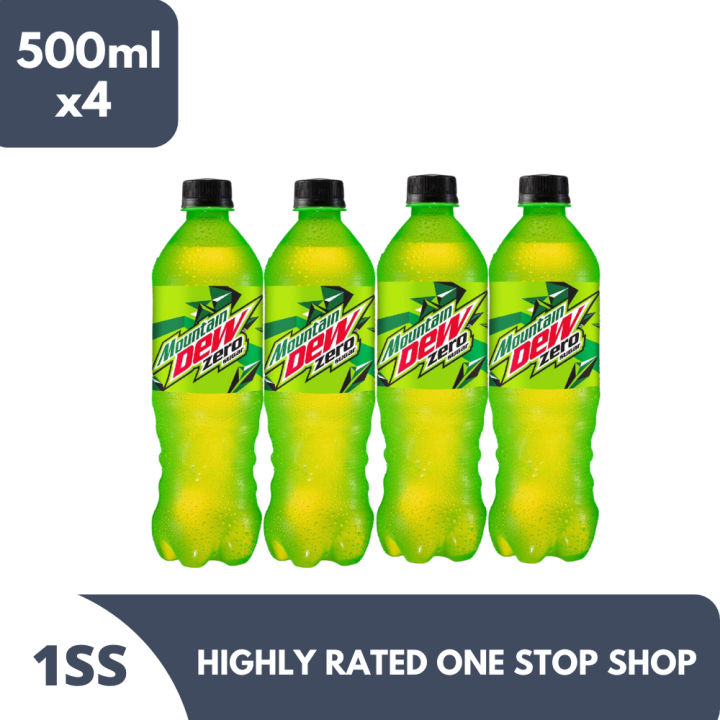 Mountain Dew Zero 500ml X 4 | Lazada PH
