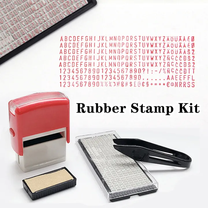 Rubber Stamp Kit DIY Printed Stamp Custom DIY Typeface Combination ...