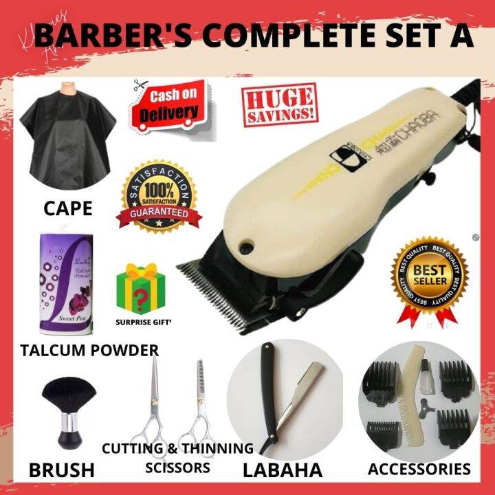 [KACC] Barber/Salon Set Tools Superpower Professional Clipper Barbers ...