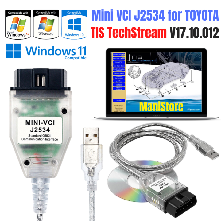 Toyota Techstream Tool Toyota Lexus Techstream Diagnostic Cable - Mini ...