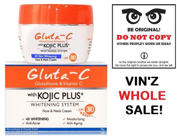 Gluta-C Kojic Plus Whitening Face & Neck Cream 25g. | Lazada