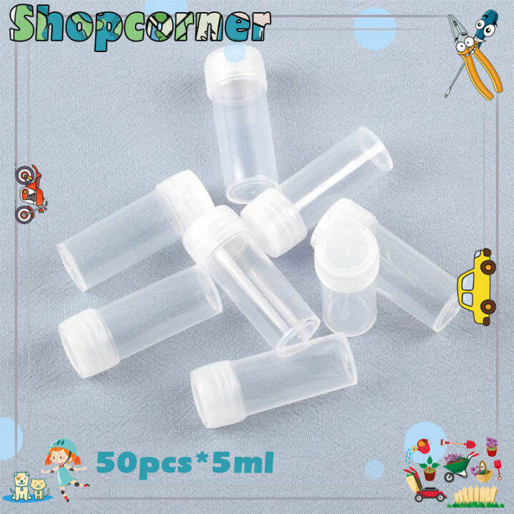 Isi 50 Toples Mini Plastik Botol Sampel 5ml Wadah Isi Ulang Plastic ...