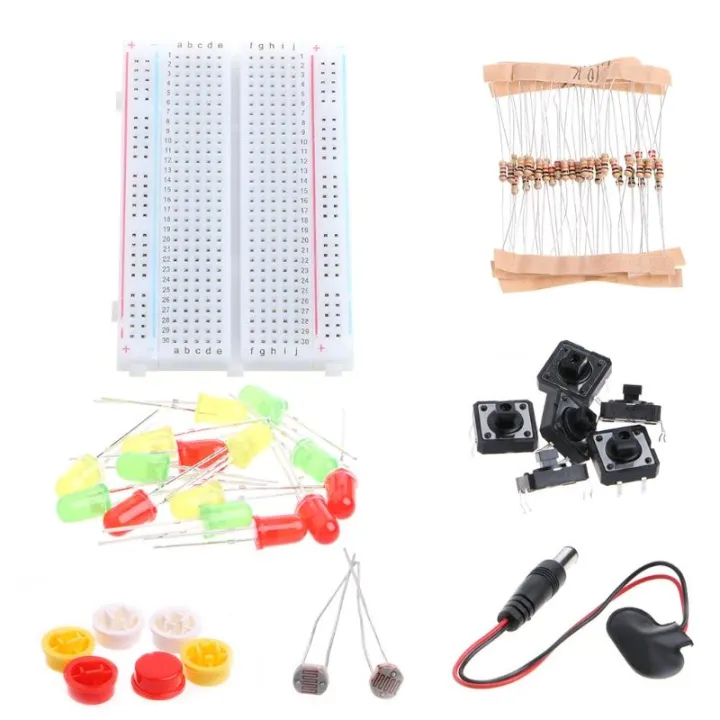 Starter Kit UNO R3 Mini Breadboard LED Jumper Wire Button For Arduino ...