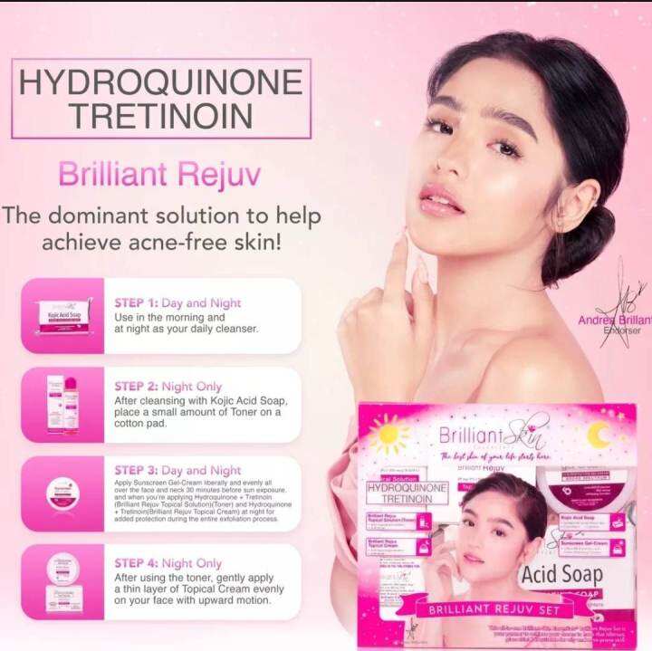 New‼ Brilliant Skin Hydroquinone Tretinoin Rejuv Set Maningning Classic