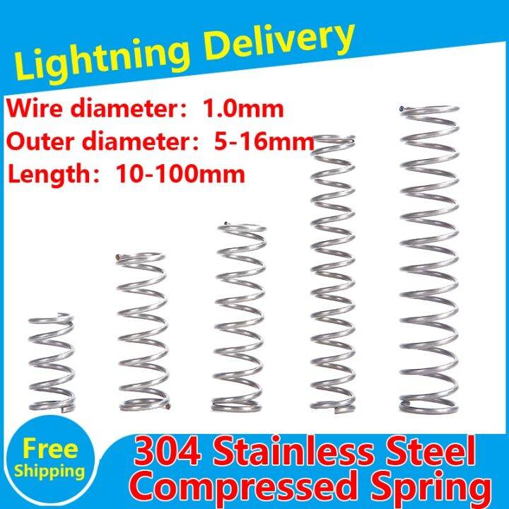 Stainless Steel Compression Spring 304 SUS Compressed Spring Wire ...