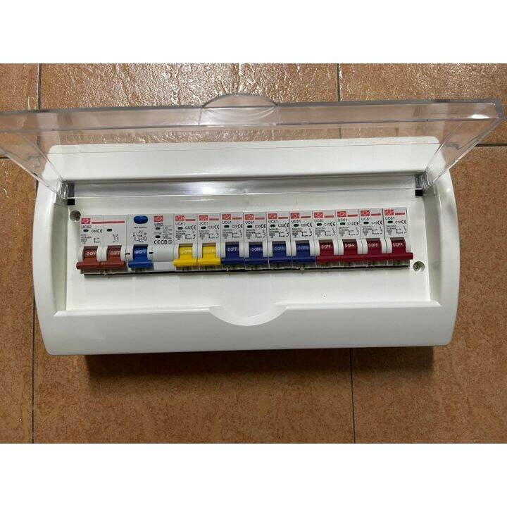 1 PHASE HOME ELECTRIC MAIN BOX FULL SET CONSUMER BOX 14 / 14.5 WAY 1 ...